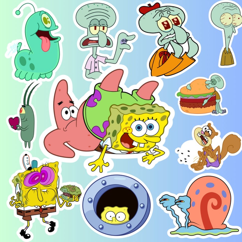 126spongebob Cliparts Bundle,spongebob Funny Png,spongebob Cartoon ...