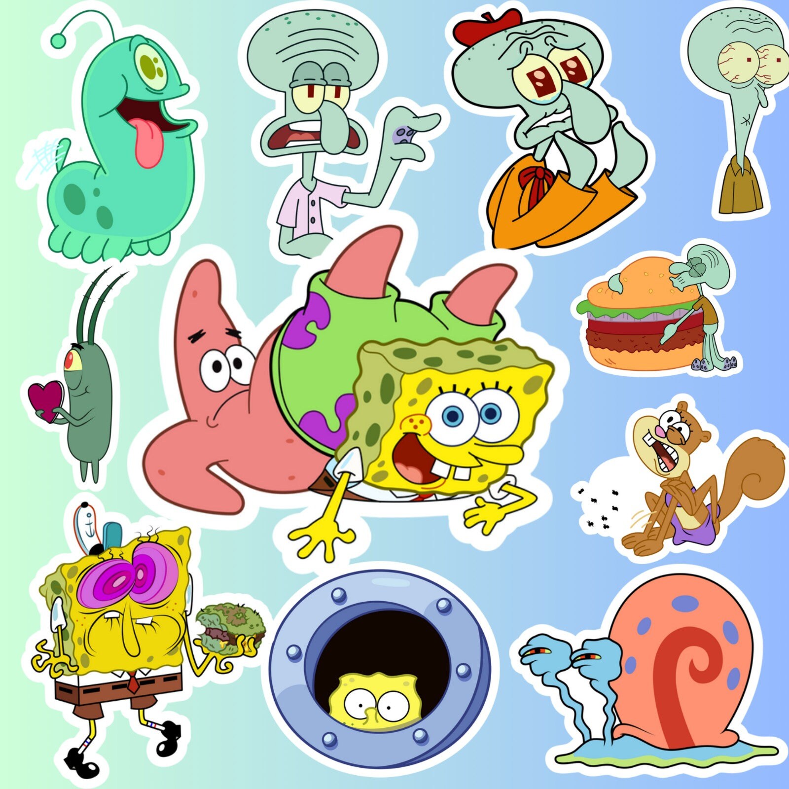 126spongebob Cliparts Bundle,spongebob Funny Png,spongebob Cartoon ...