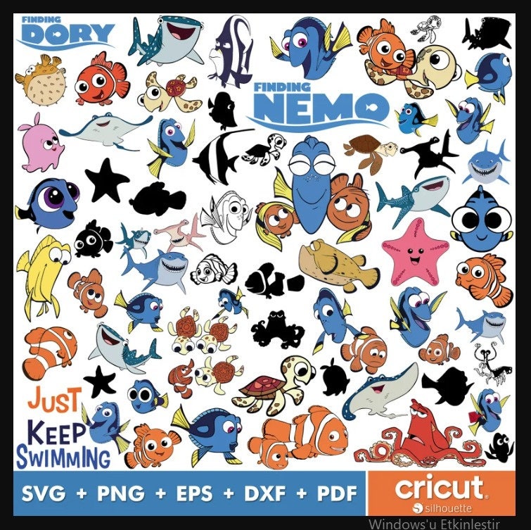Finding Nemo SVG Bundle, Dory Svg & Png Files for Cricut, Nemo Png ...