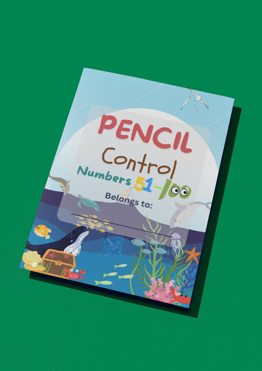 Master Pencil Control Tracing Numbers 51-100 Worksheets for Kids - Etsy