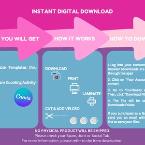 Ice Cream Math Counting Activity for Kids Montessori Learning Sheets ...