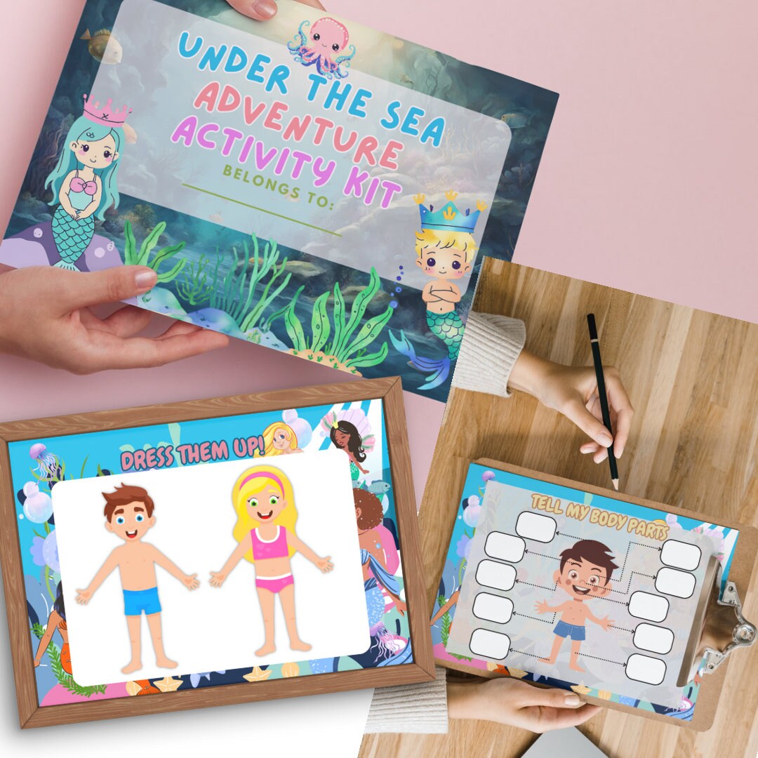 Busy Book Bundle for Kids Fully Editable Template in Canva under the ...