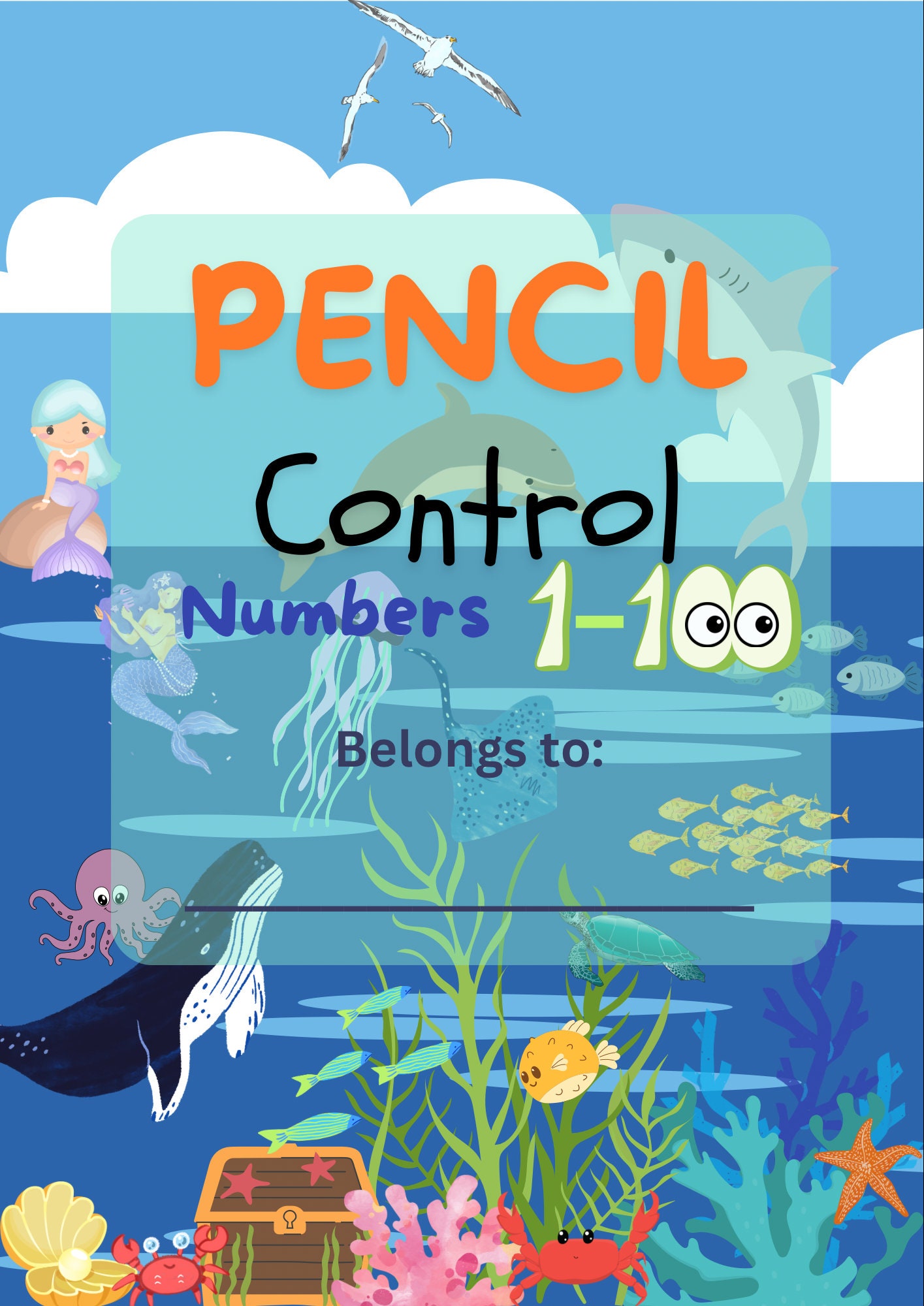 Master Pencil Control Tracing Numbers 1-100 Worksheets for Kids - Etsy