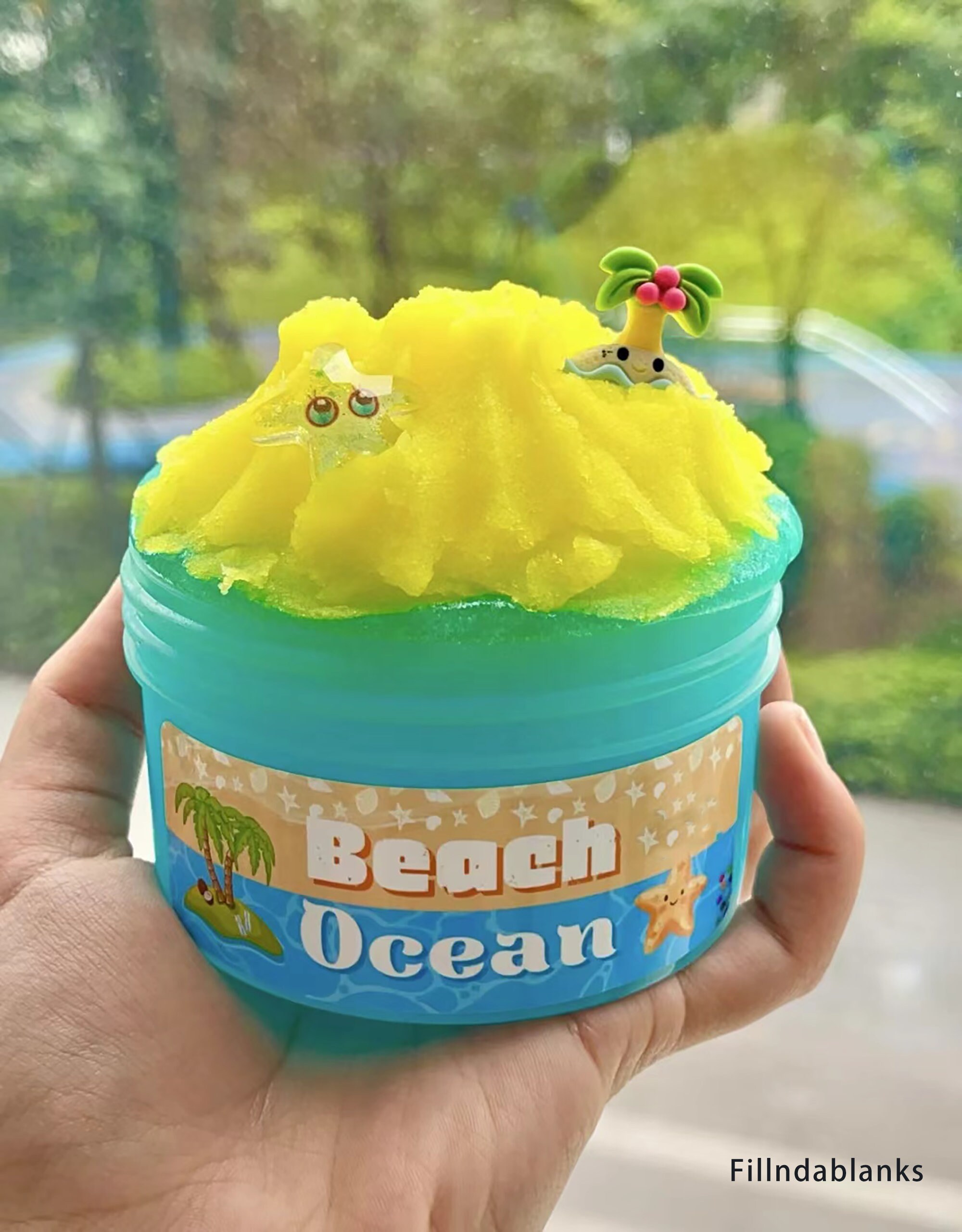 Beach Slime, White Slime, Clay Slime, Stress Relief Slime, Fluffy Slime ...