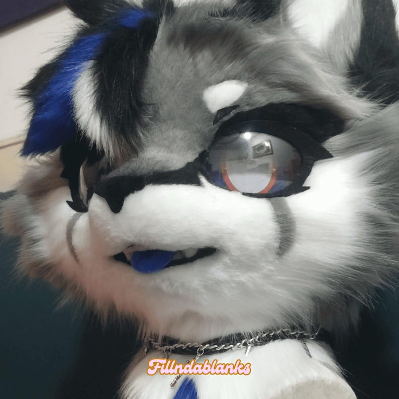 Evil Devil Wolf Fursuit Head, Custom Fursuit Head, Kenomo Theme Party ...