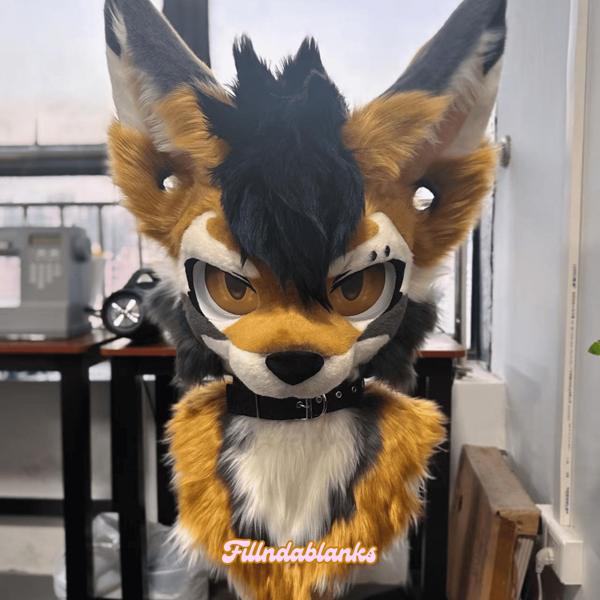 Street Fighter Fox Fursuit Head, Custom Fursuit Head, Kenomo Theme ...
