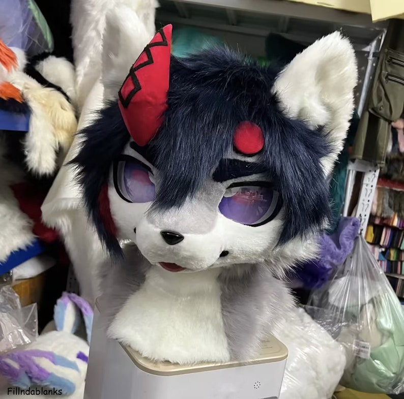 Fursuit Head, Cat-like Beast, Fursuit, Furry Suit, Christmas, Fursuit ...