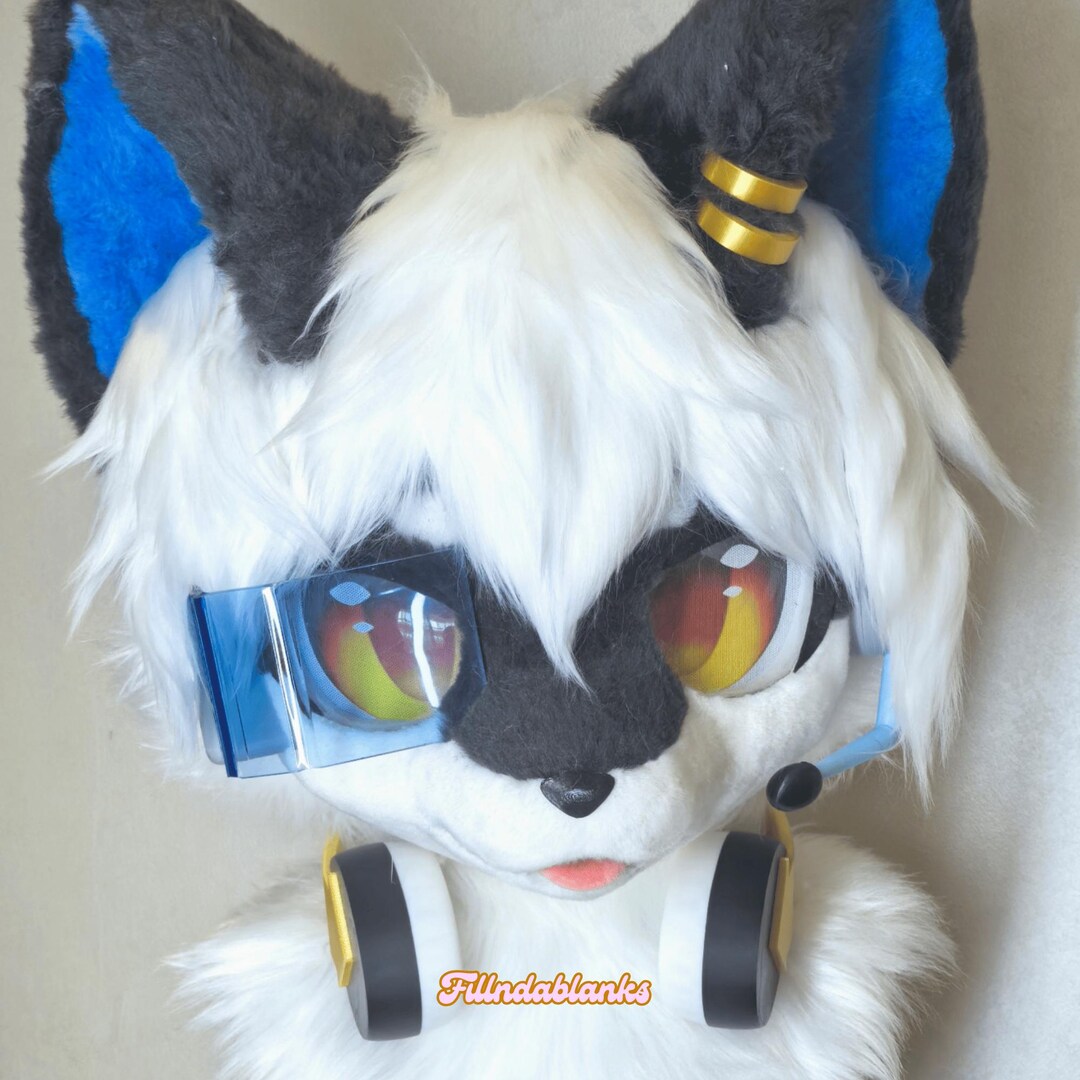 Custom Fursuit Head, Kenomo Theme Party, Fursuit Mask, Fantasy Creature ...