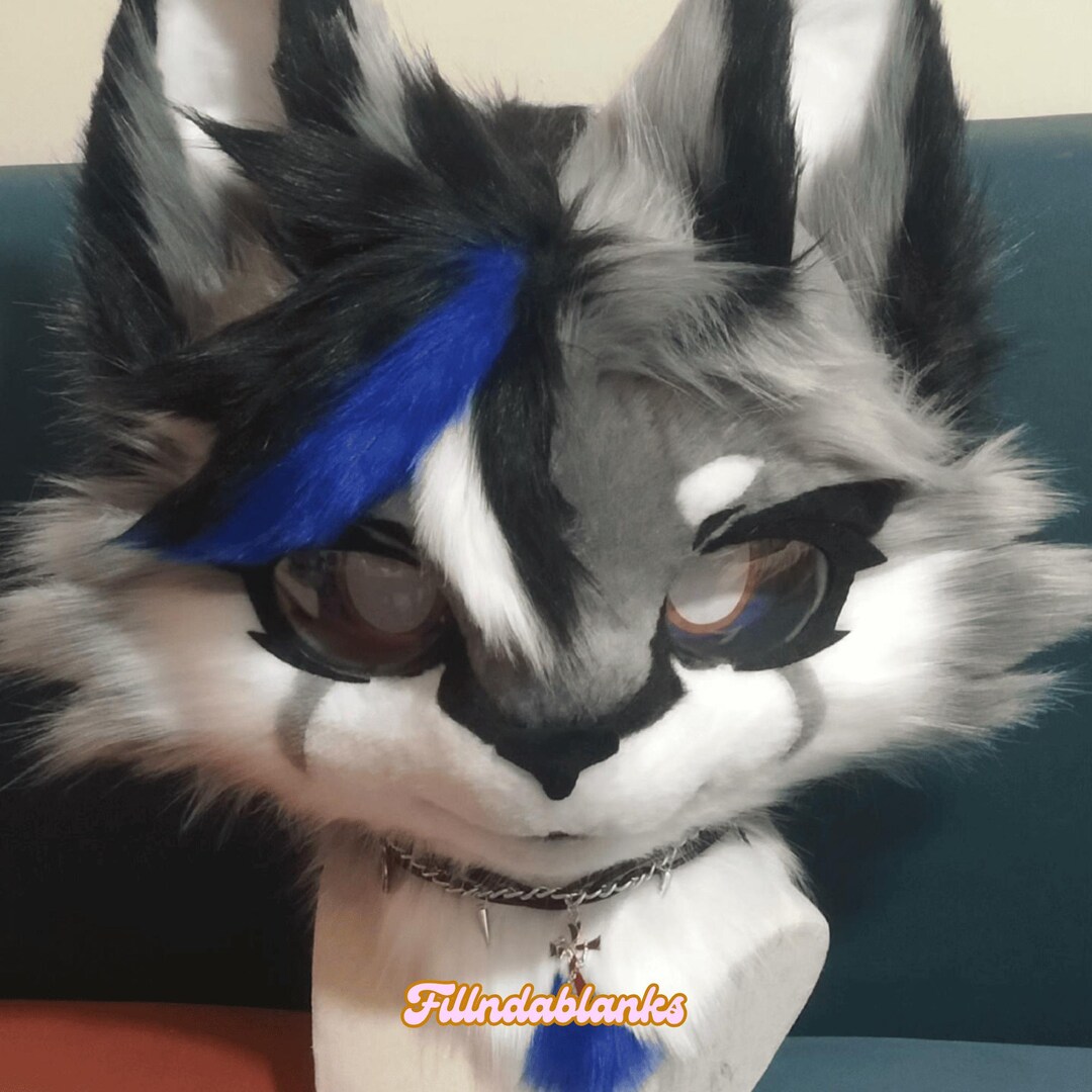 Evil Devil Wolf Fursuit Head, Custom Fursuit Head, Kenomo Theme Party ...