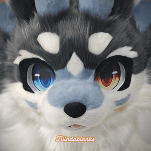 Odd-eyed Nether Dragon Fursuit Head, Custom Fursuit Head, Kenomo Theme ...