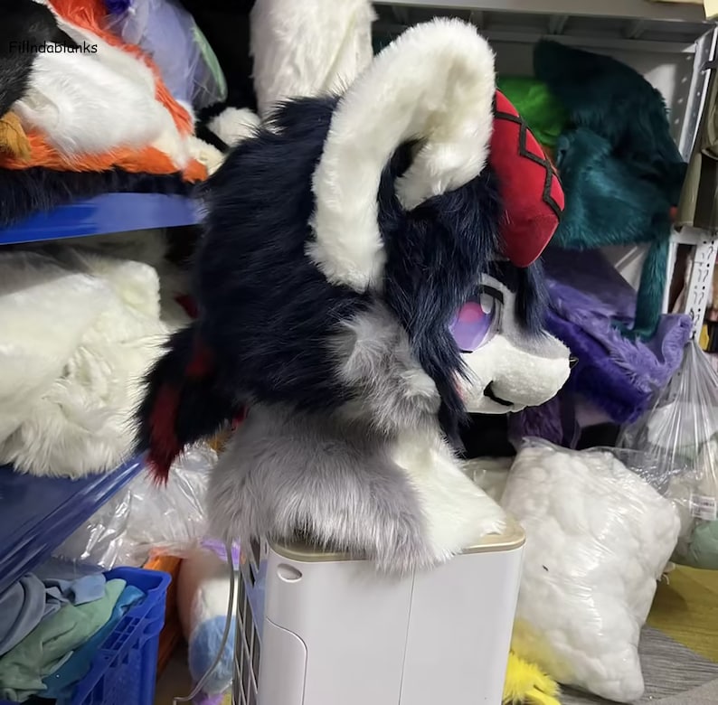 Fursuit Head, Cat-like Beast, Fursuit, Furry Suit, Christmas, Fursuit ...