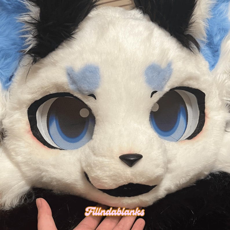 Cute Star Dog Knight Fursuit Head, Custom Fursuit Head, Kenomo Theme ...