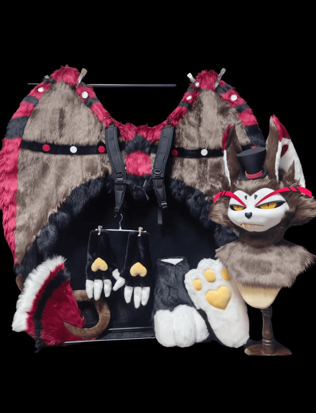 Hazbin Hotel Husk Head, Kenomo Theme Party, Fursuit Mask, Fantasy ...
