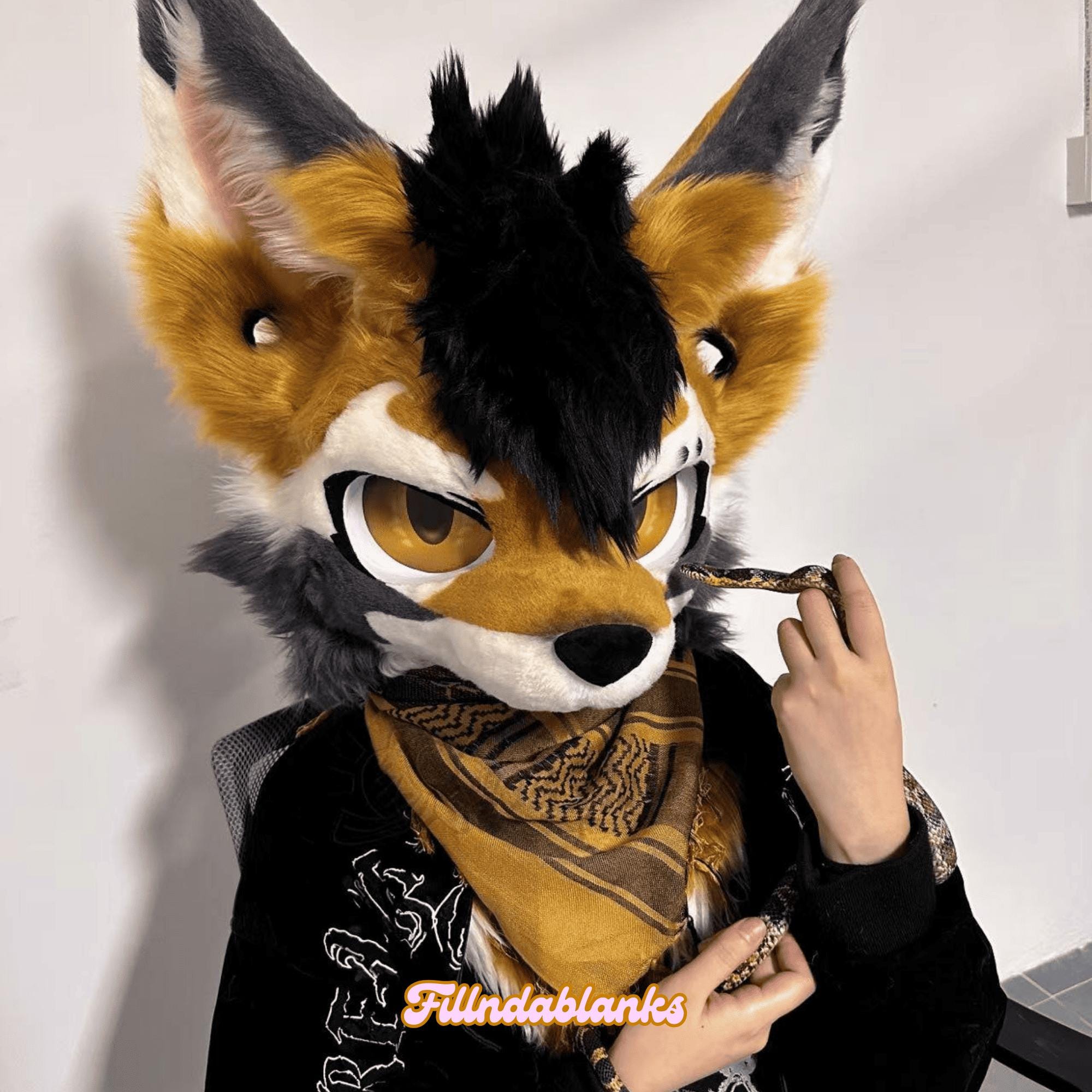 Street Fighter Fox Fursuit Head, Custom Fursuit Head, Kenomo Theme ...