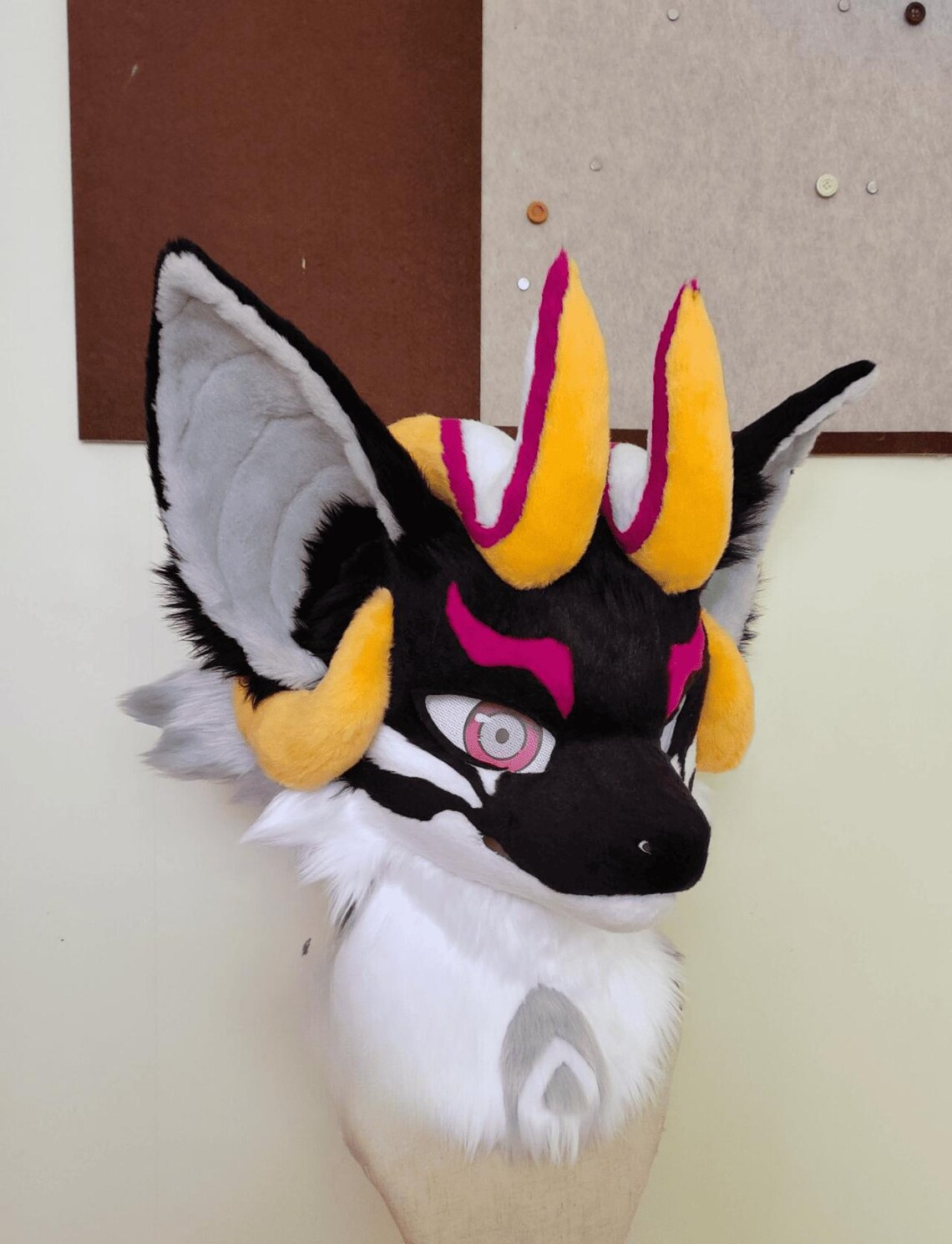 Custom Fursuit Head, Kenomo Theme Party, Fursuit Mask, Fantasy Creature ...