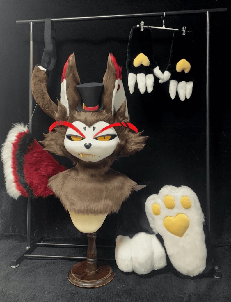 Hazbin Hotel Husk Head, Kenomo Theme Party, Fursuit Mask, Fantasy ...