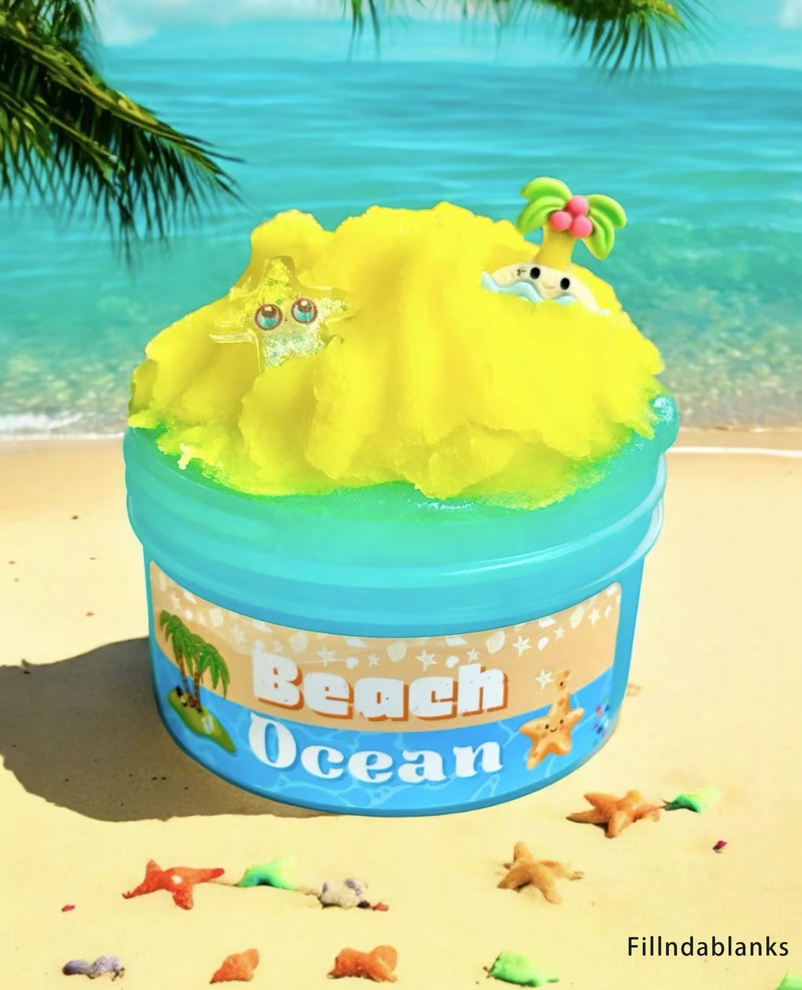 Beach Slime, White Slime, Clay Slime, Stress Relief Slime, Fluffy Slime ...
