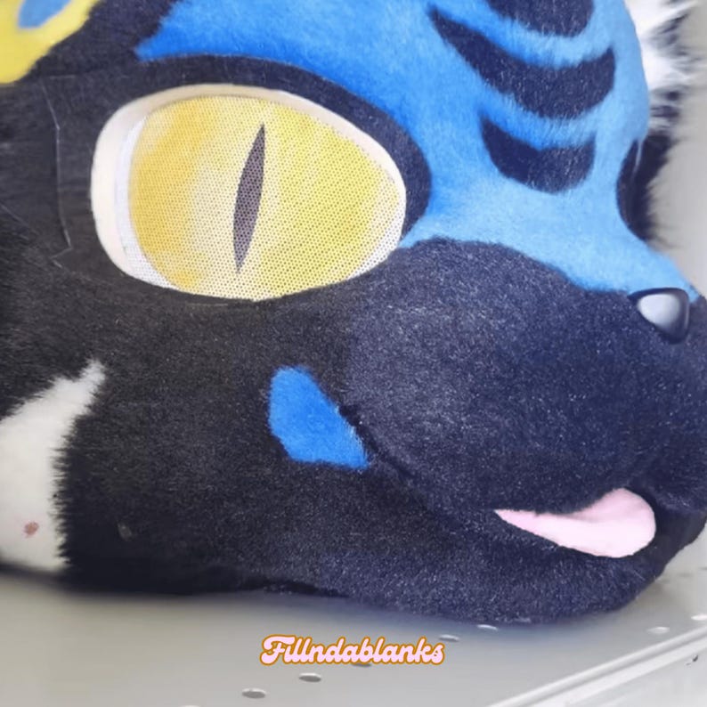 Evil Snake Cat Fursuit Head, Custom Fursuit Head, Kenomo Theme Party ...