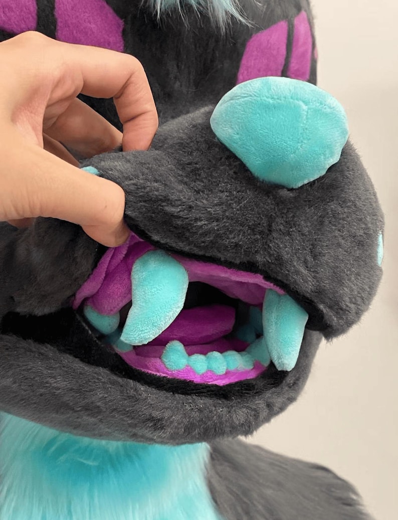 Custom Fursuit Head, Kenomo Theme Party, Fursuit Mask, Fantasy Creature ...