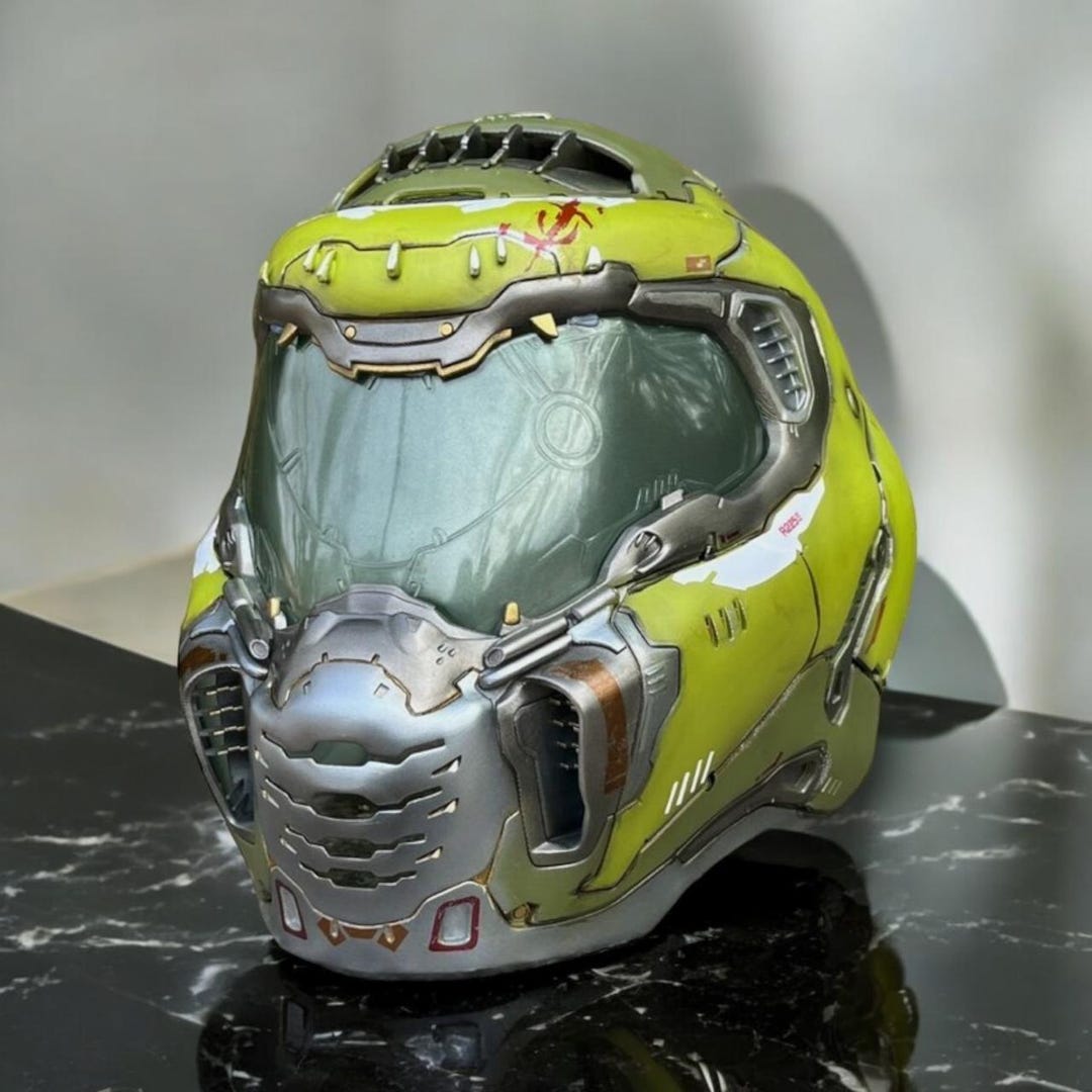 Doom Slayer Helmet Replica wearable Doom Eternal Helmet - Etsy