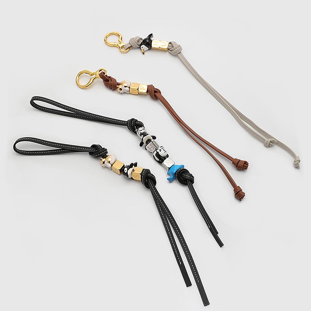 Loewe-inspired Beaded Keychain Charm Luxury Bag Accessory, Elegant ...