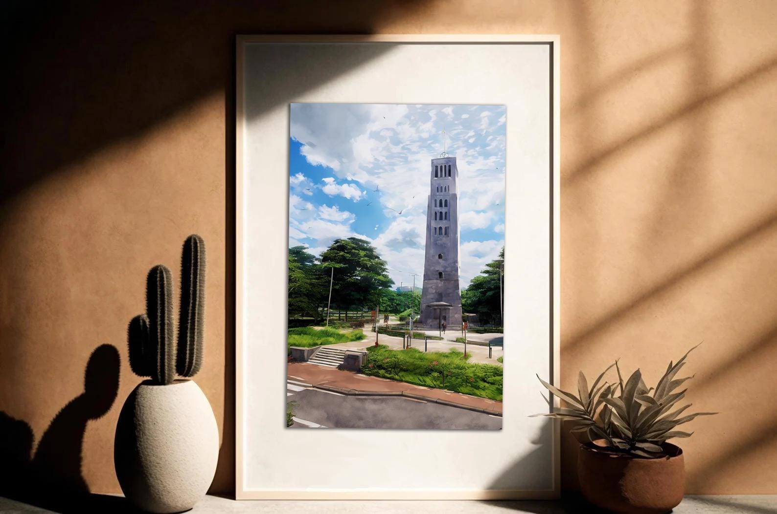 NC State Aesthetic Wall Art Print Raleigh North Carolina Bell Tower ...