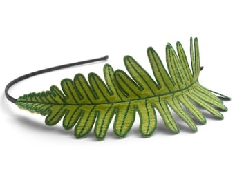 Green Leaf Headband | Etsy