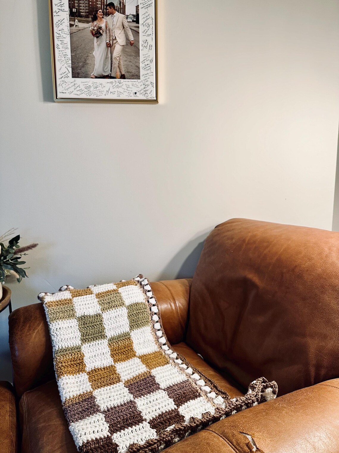 Checkered Baby Blanket | Crochet Baby Blanket | Checkered Baby Decor ...