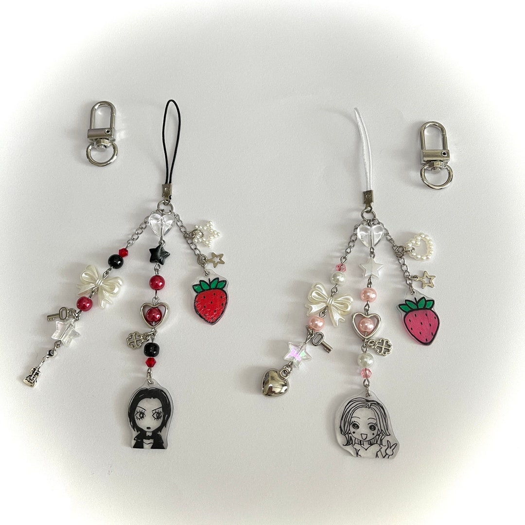 Nana & Hachi Inspired Phone Charm Keychain / Handmade/ Nana Hachi Bag ...