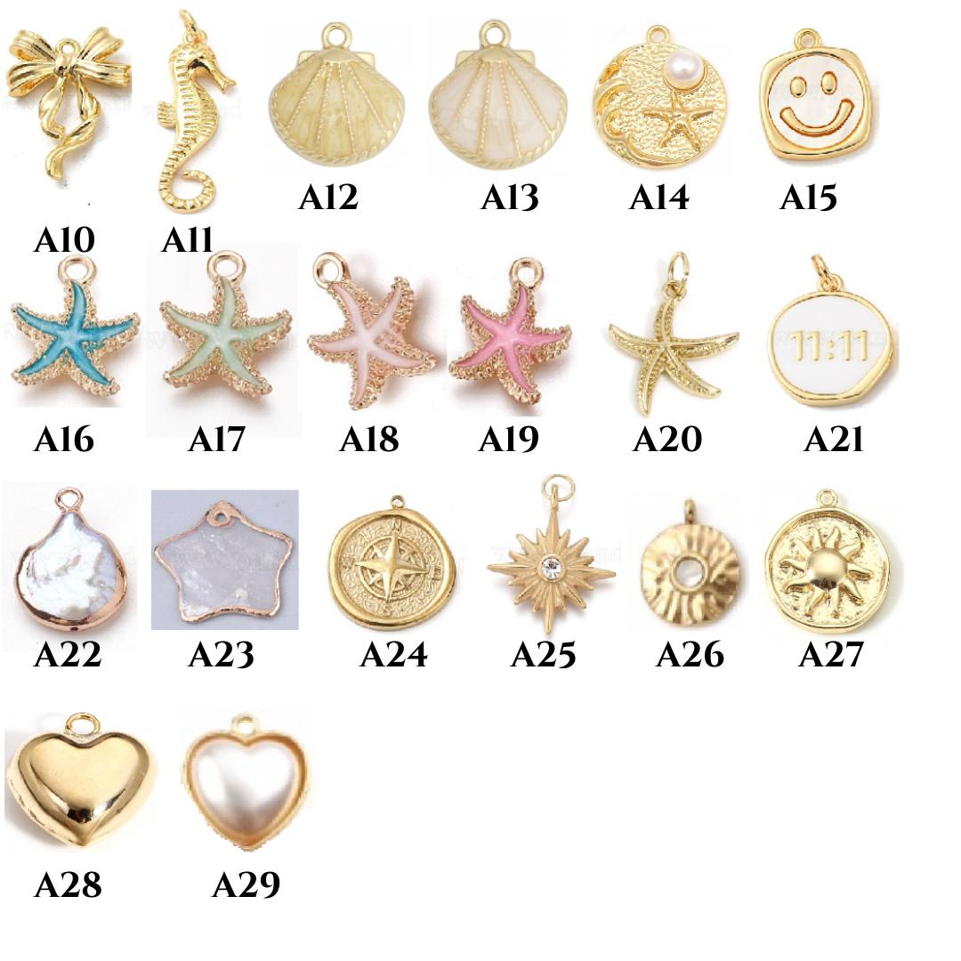 Seashell Charm Necklace - Etsy