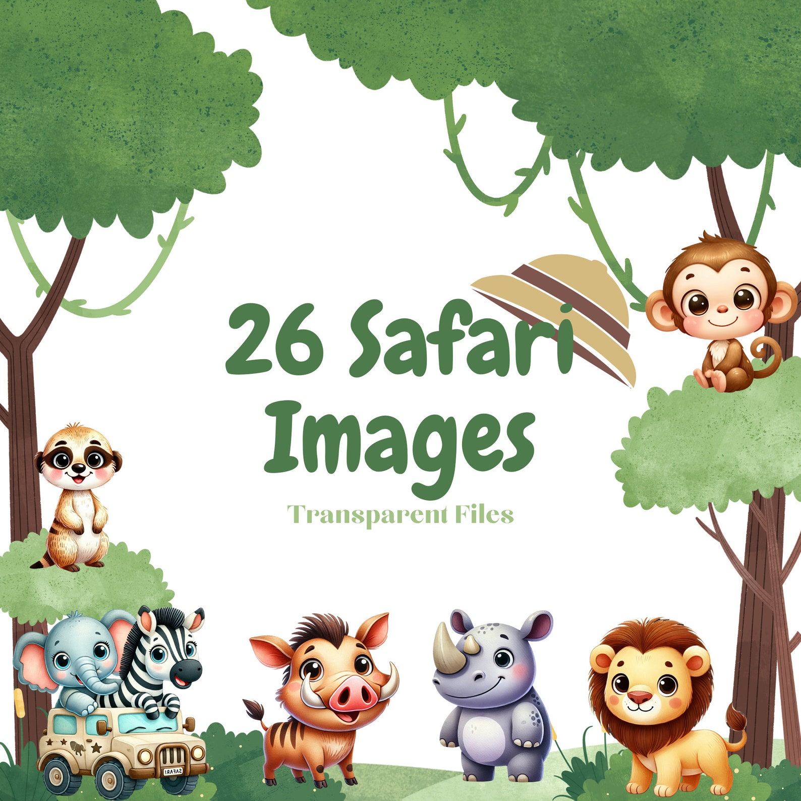 Dreamland Clip Art | Safari Clip Art Pictures | 26 PNG Files | Lion ...