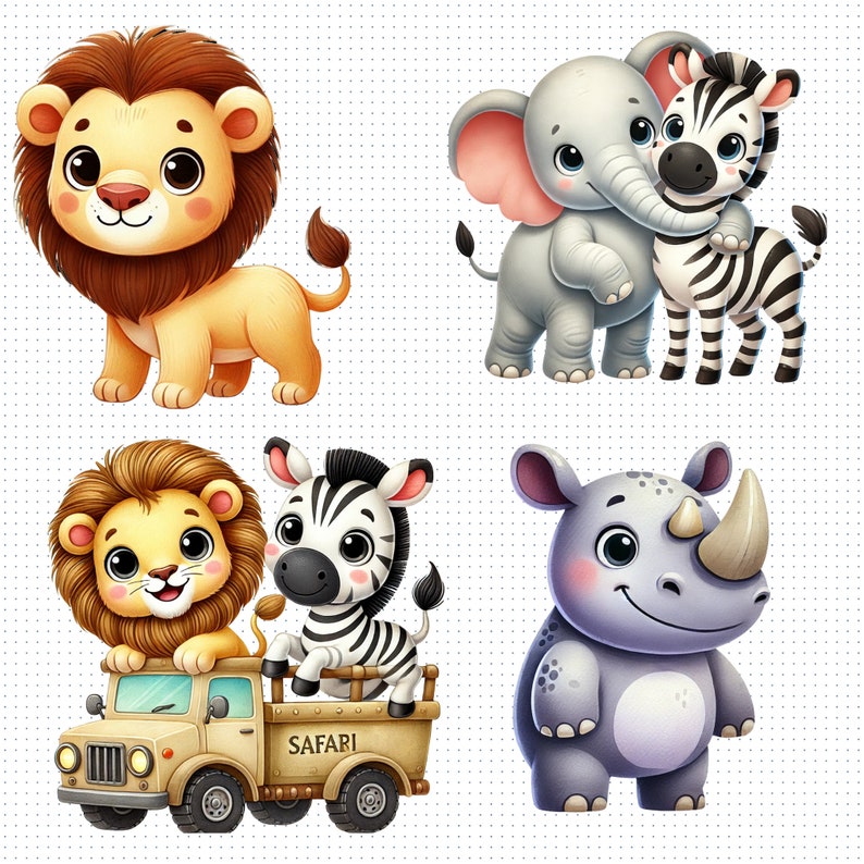 Dreamland Clip Art | Safari Clip Art Pictures | 26 PNG Files | Lion ...