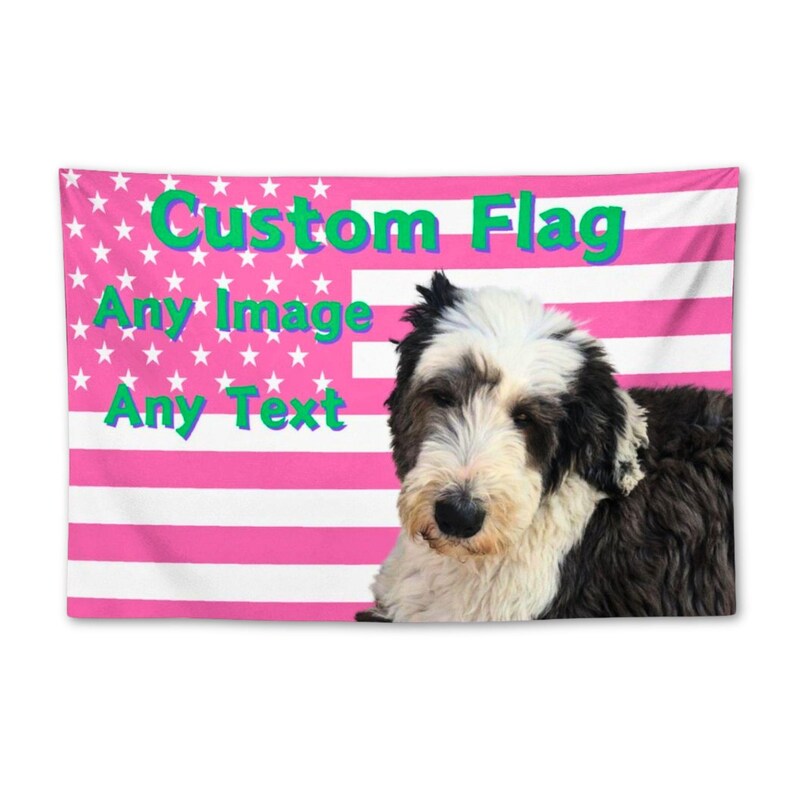Pink Custom American Flag - Etsy