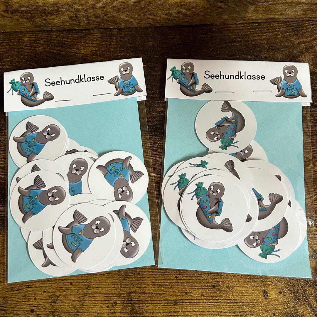 Seal Sticker (30 Pieces) "seal Class" - Etsy