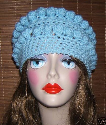 Crochet Popcorn Bobble Cloche Hat Pattern Adobe (PDF Pattern File) - Etsy