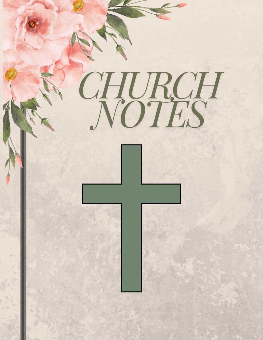 Church Notes/ Notebook Template - Etsy