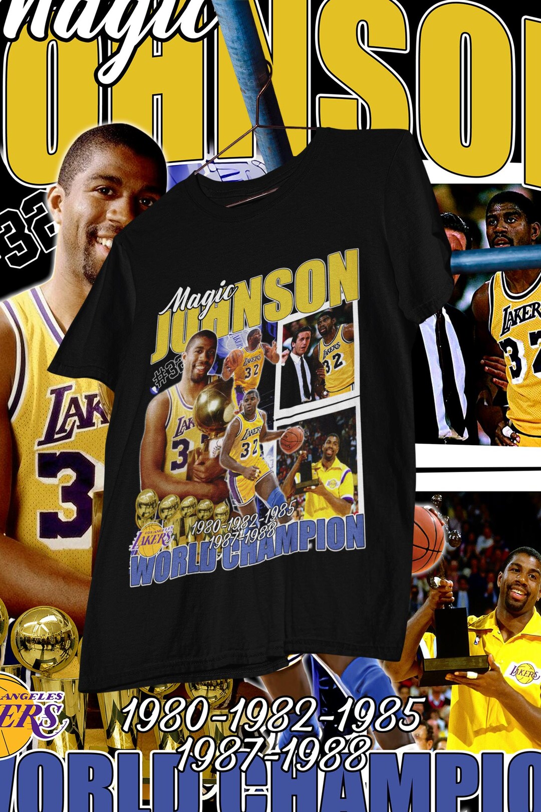 Magic Johnson PNG T-shirt Design, Bootleg Tees Design, Ready to Print ...