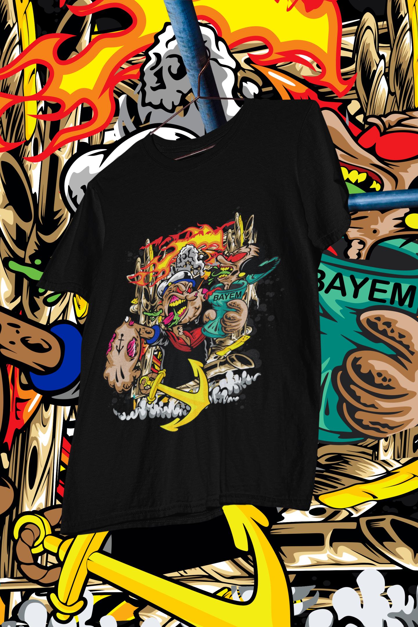 Popeye Cartoon Style PNG T-shirt Design, Bootleg Tees Design, Ready to ...