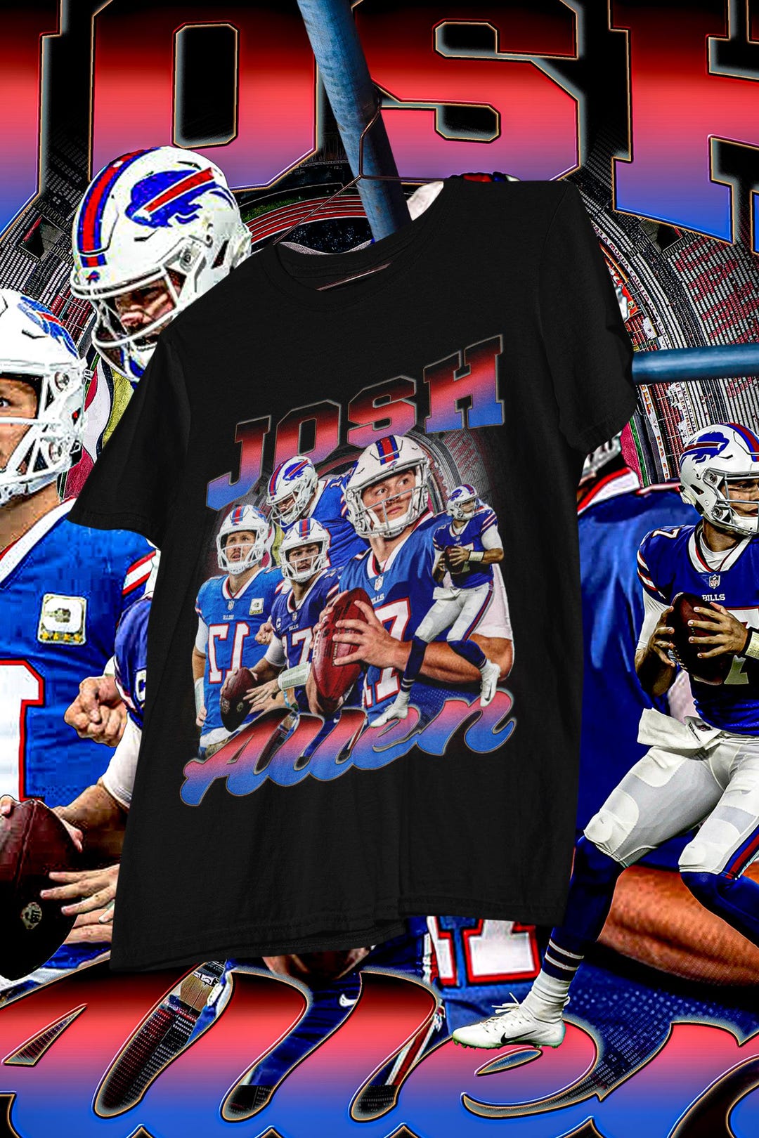 Josh Allen PNG T-shirt Design, Bootleg Tees Design, Ready to Print ...