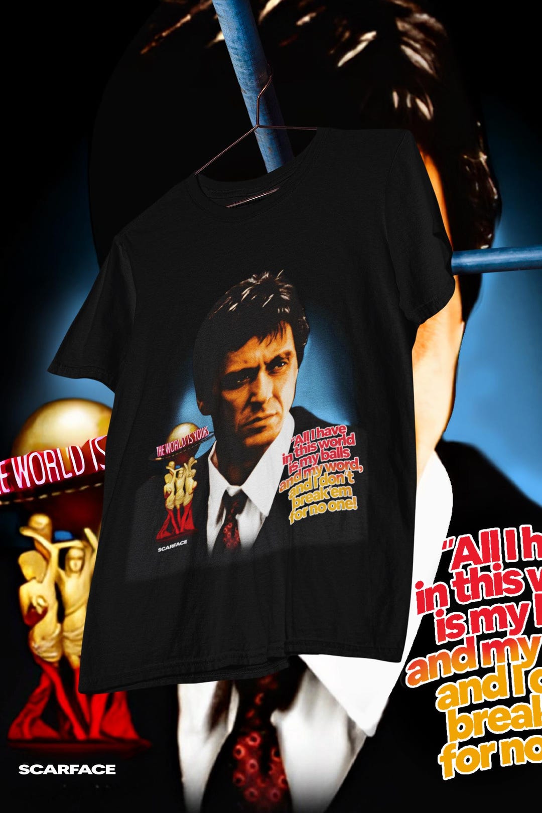 Scarface PNG Art Design for Shirt, Bootleg Tees Design, Ready to Print ...