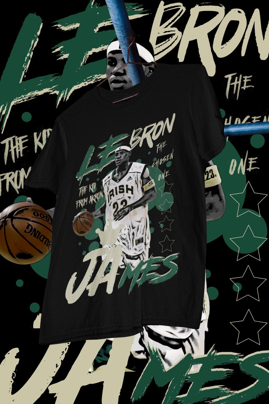 Lebron James Akron PNG T-shirt Design, Bootleg Tees Design, Ready to ...