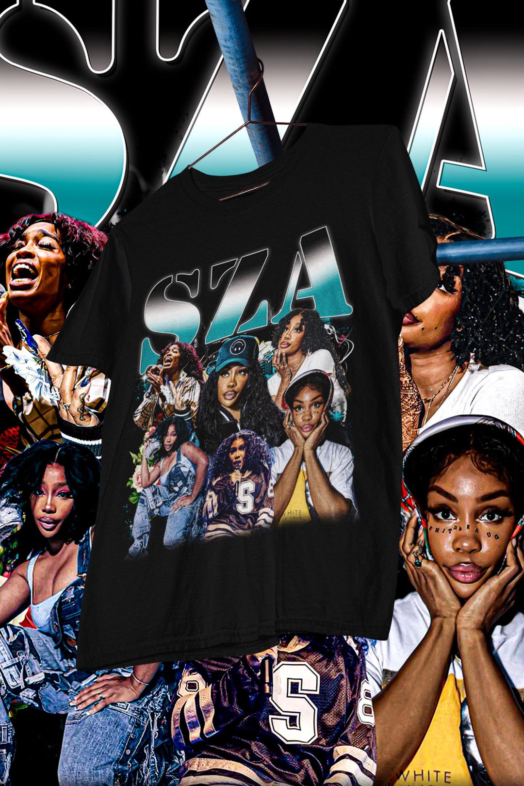 Sza Vintage PNG T-shirt Design, Bootleg Tees Design, Ready to Print ...
