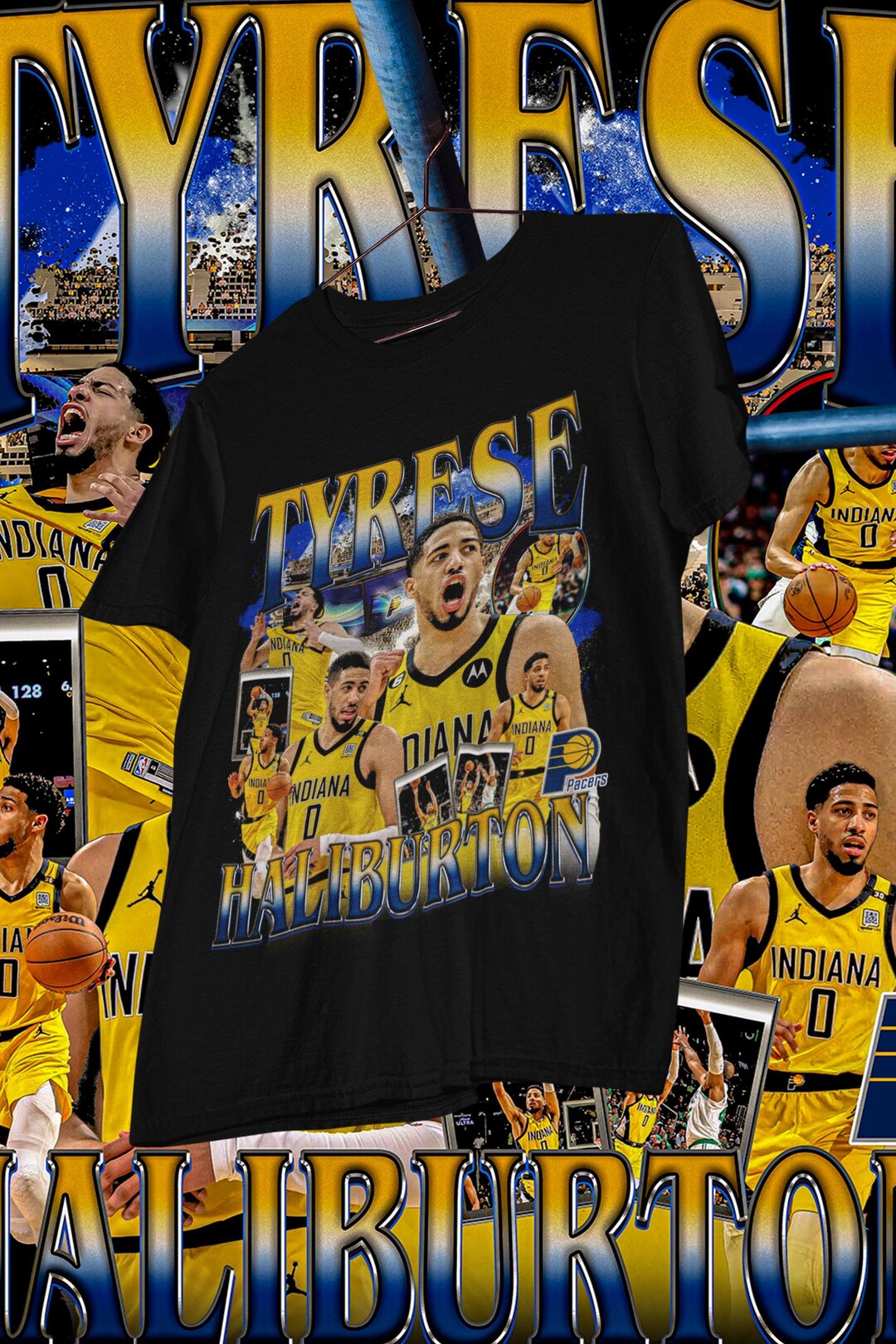 Tyrese Haliburton PNG T-shirt Design, Bootleg Tees Design, Ready to ...