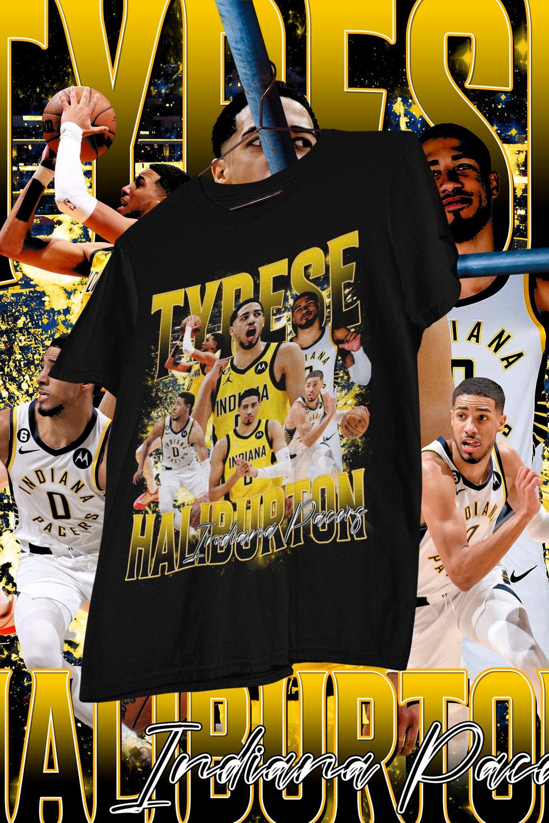 Tyrese Haliburton PNG T-shirt Design, Bootleg Tees Design, Ready to ...