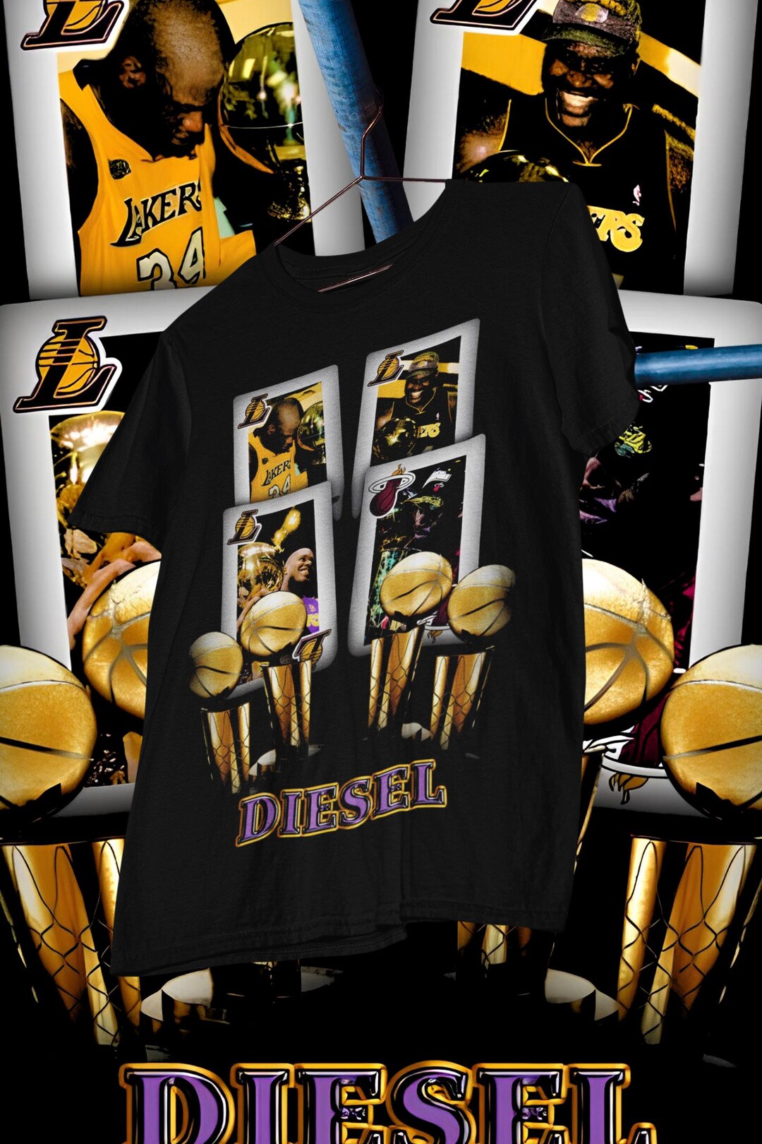 Shaq Champion PNG T-shirt Design, Bootleg Tees Design, Ready to Print ...
