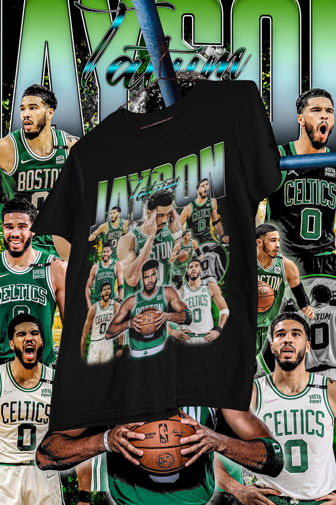 Jayson Tatum PNG T-shirt Design, Bootleg Tees Design, Ready to Print ...