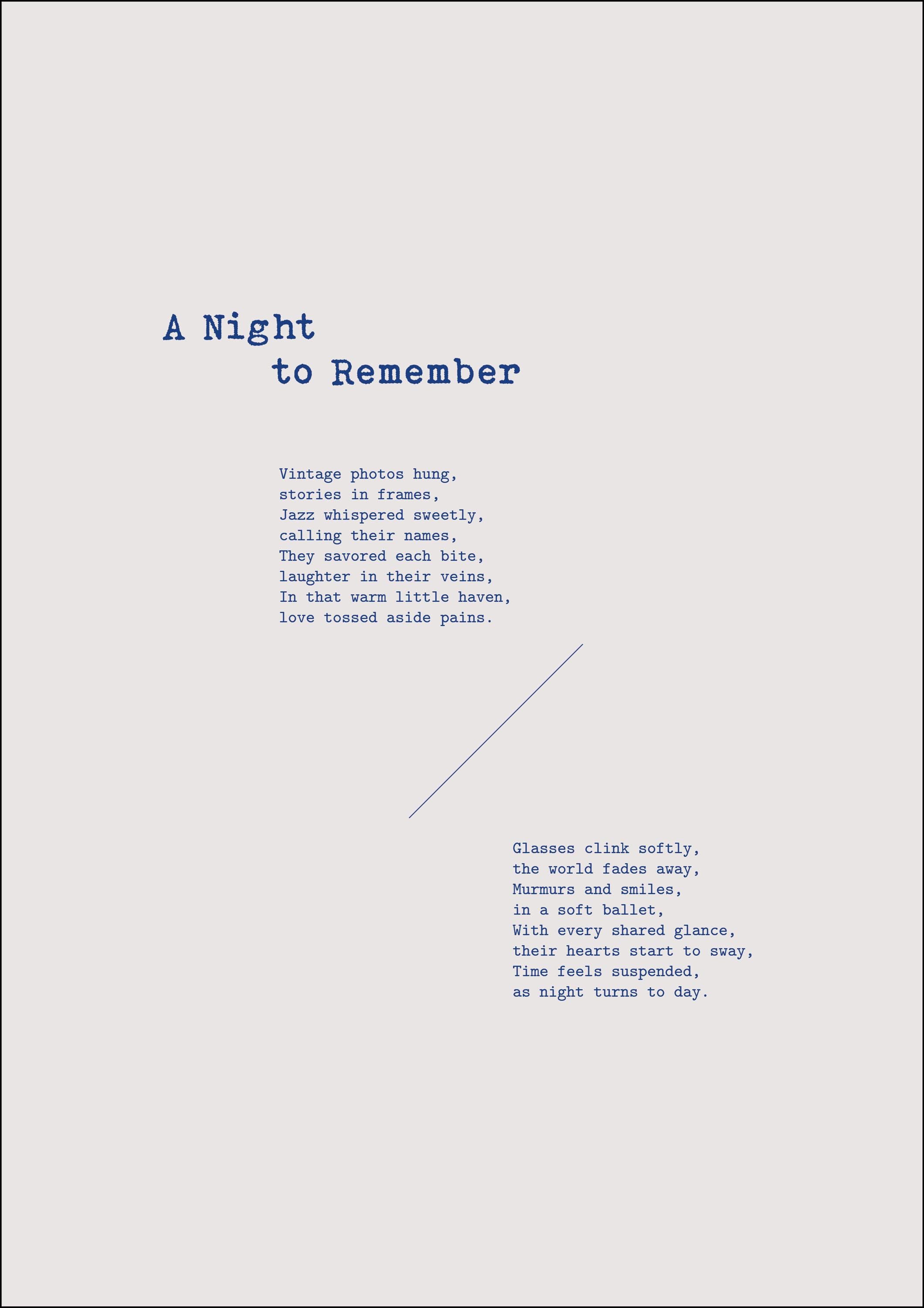 Custom Poetry Poster Design. Personalised Poem Art Print. Unique Gift ...