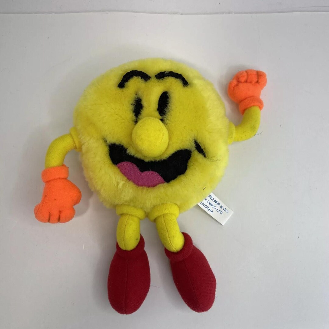 Vintage Pac Man Plush 7 Inches 1991 Dan Brechner Namco Key Chain - Etsy