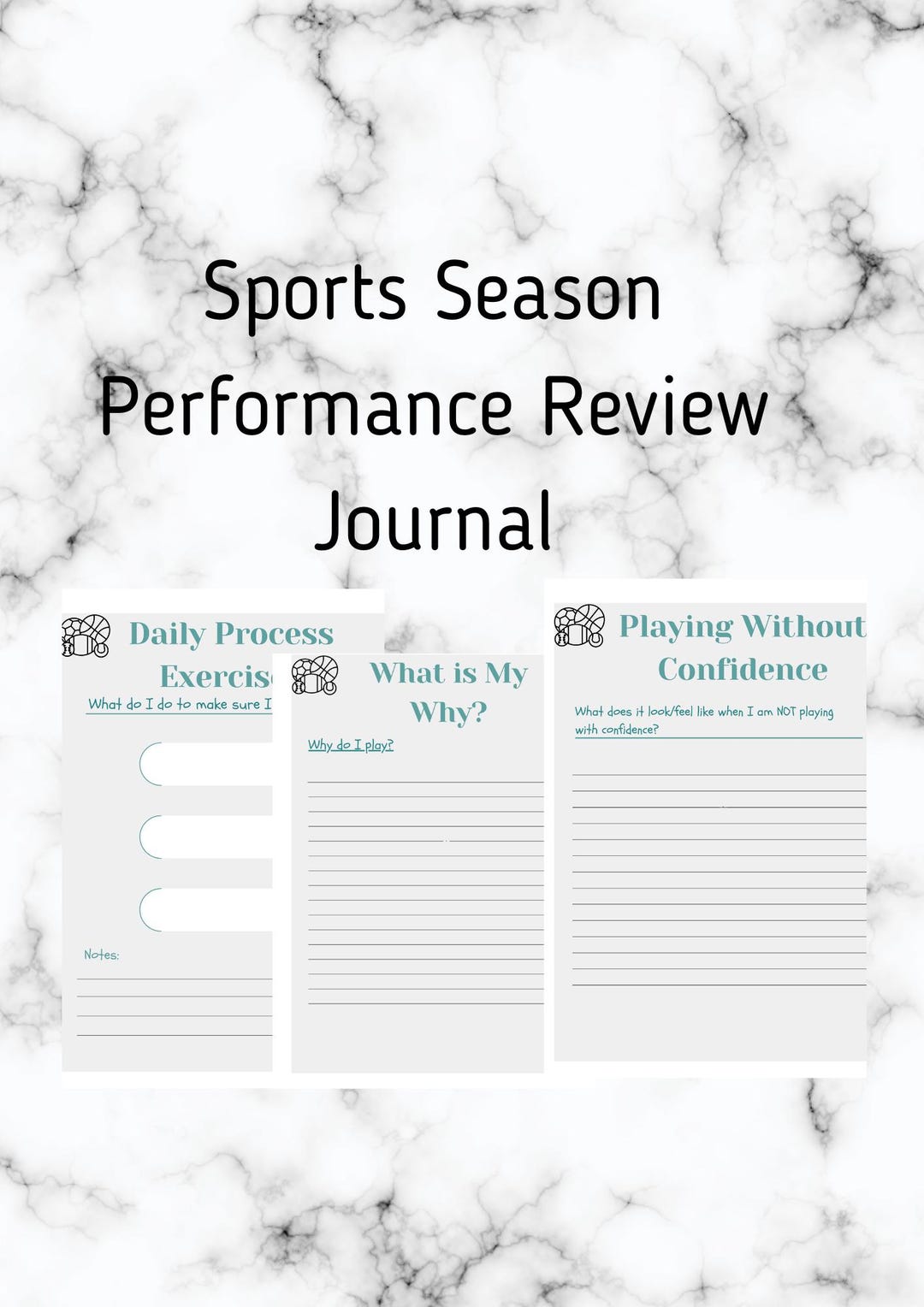 Sports Season Performance Review Journal Athlete Tracker Goal Setting ...