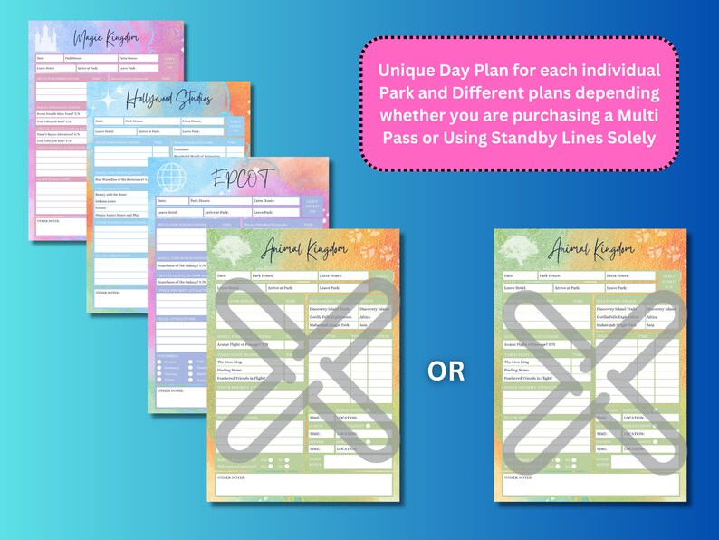 Walt Disney World Complete Travel Printable Planner . WDW Checklist ...